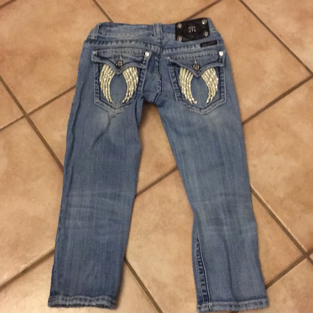 Supercute Miss Me Angel Wings Capri Jeans 26 - Gem